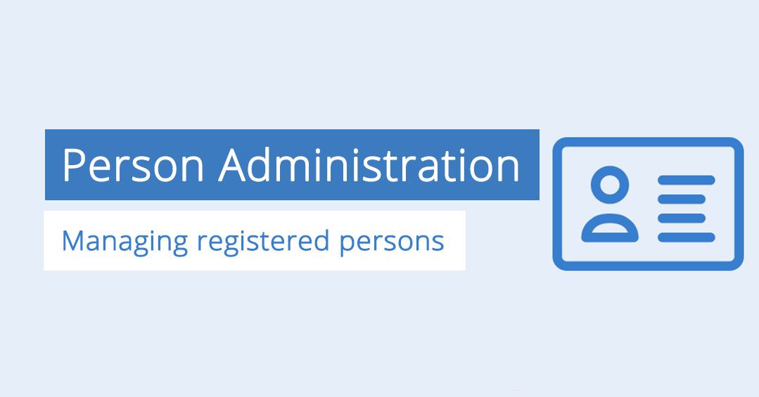 WINPACCS: Person Administration